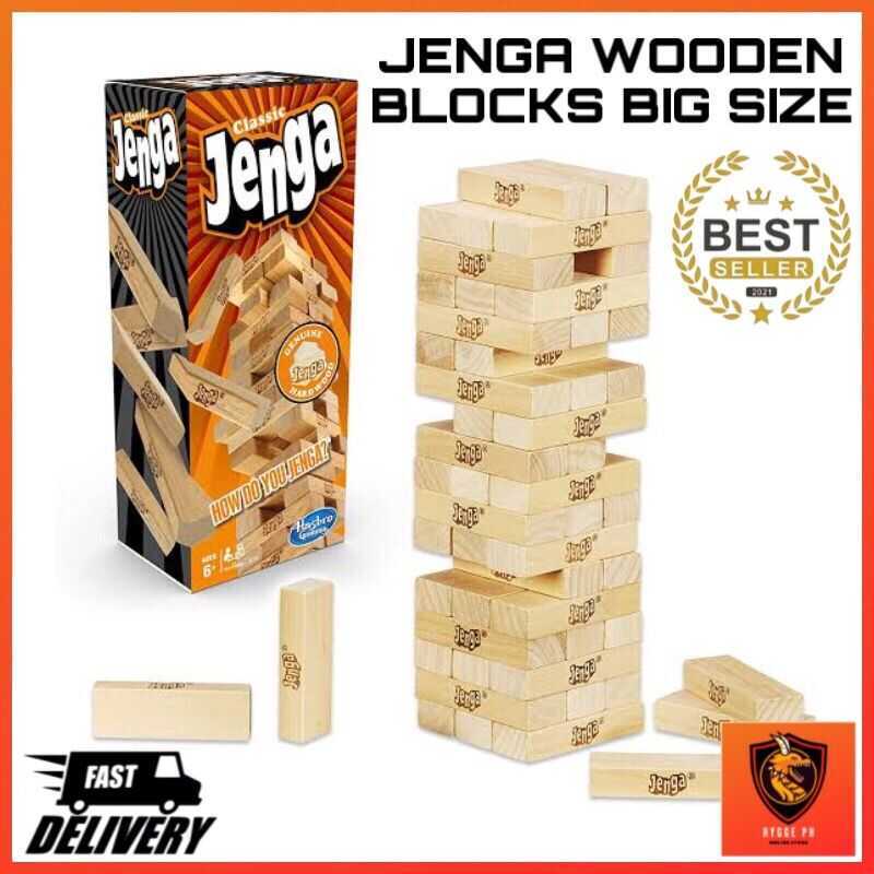 Best Selling Big Size Jenga Tumbling Timber Toy Wooden Blocks Floor ...
