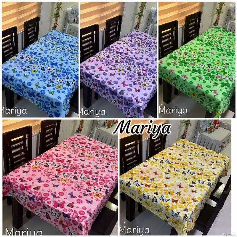 BRIGHT Modern Butterfly Design Table Cover Tela Printed Geena C | 4-8 ...