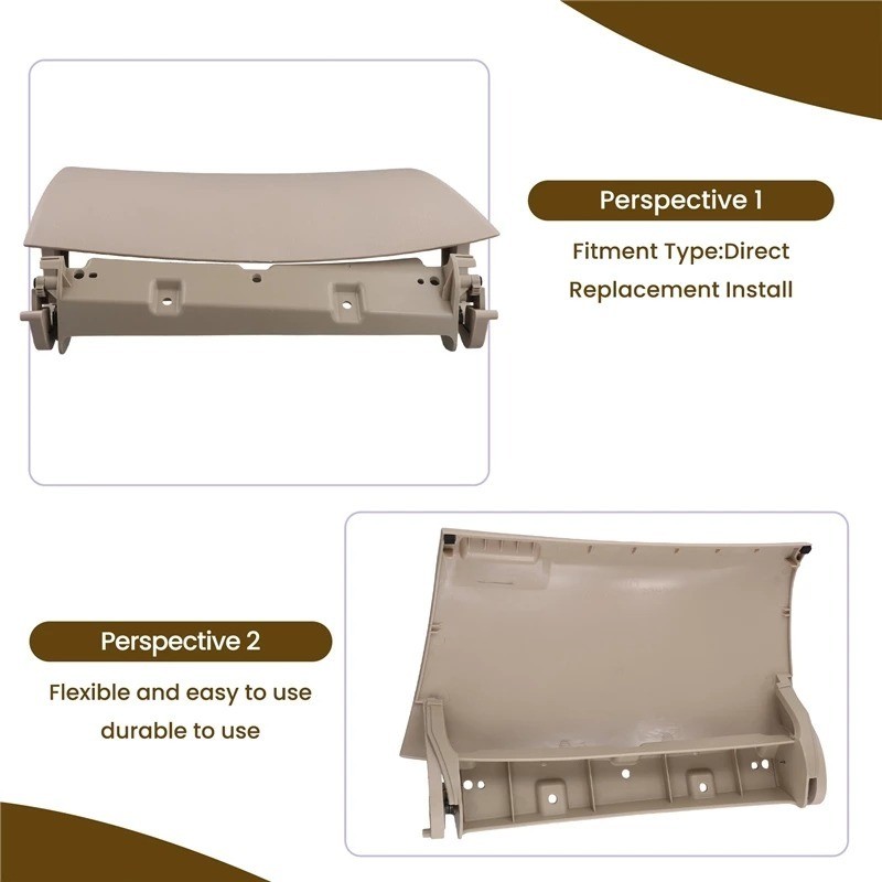 Storage compartment panel cover upper dashboard drawer cover/glove box ...