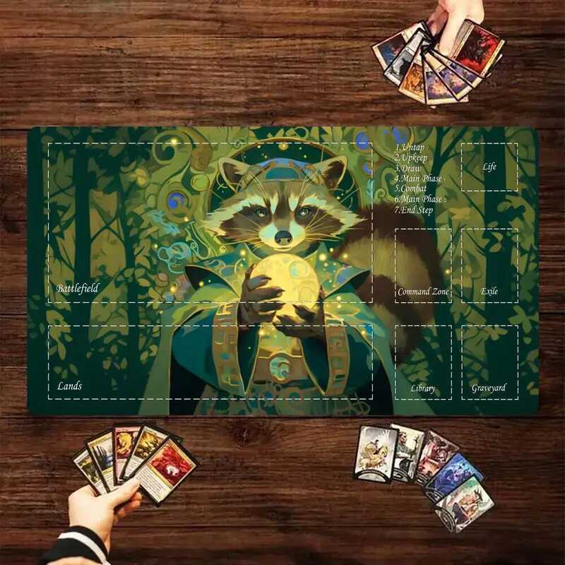 Magic cards with zone mtg Raccoon Messenger anime theme gathering game ...