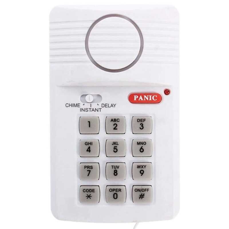 Loud Wireless Door Alarm Security Pin Panic Keypad For Home Office ...