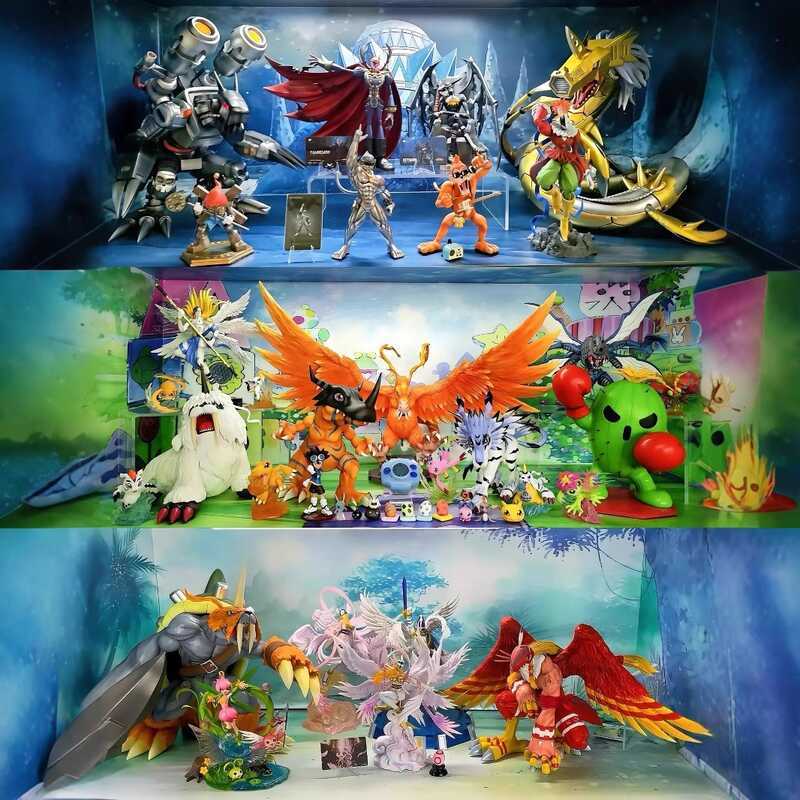 Digimon Series Garurumon Greymon Angel Clown King Gaurumon Omegamon Sea ...