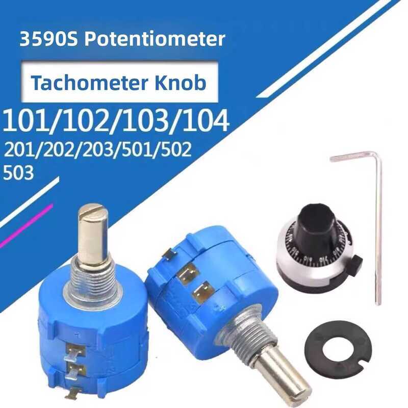 3590S Precision Multi-turn Potentiometer with Graduated Knob 1K 2K 5K ...