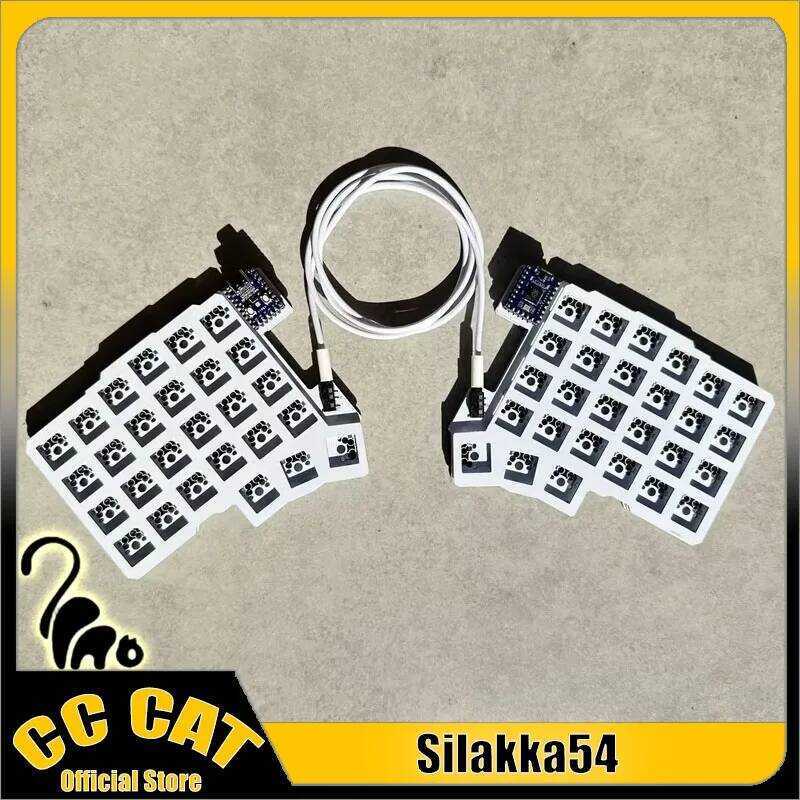 Split Silakka54 Keyboard Wired Ergonomics Hot Swap Keyboards RP2040 ...
