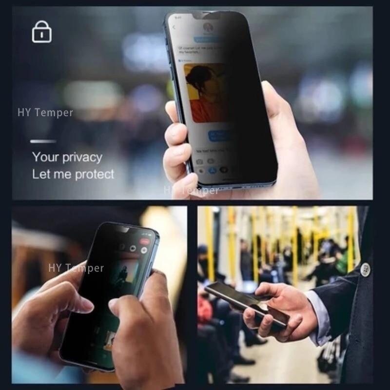 3PCS Anti-Spy Tempered Glass Film For VIVO Y17 Y15 Y20 Y15A Y11 Y03 Y02 ...