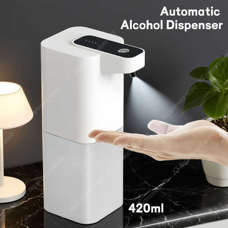 XT Sensor Automatic Sanitizer 400Ml USB Rechargeable Touch-Free Alcohol ...