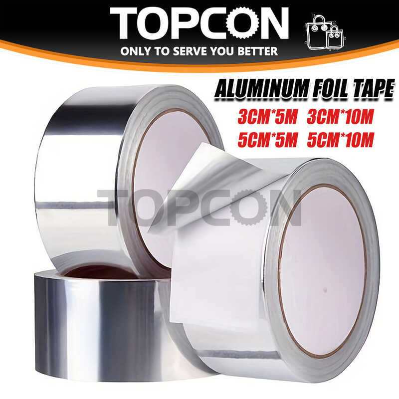 Roll Aluminum Foil Tape Waterproof Adhesive Original Tear By Hand 5/10M ...