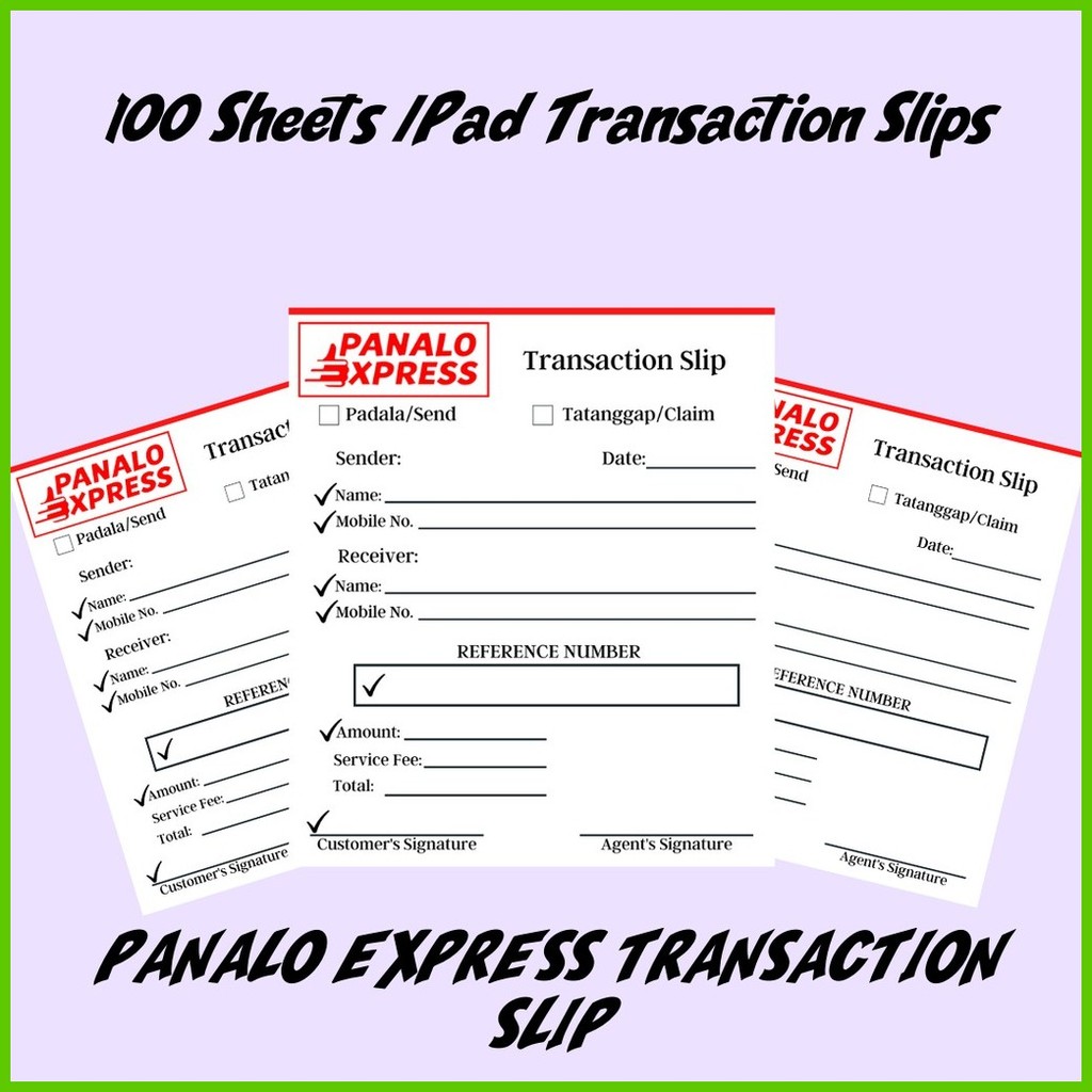 ⭕ TRANSACTION SLIPS (GCASH,PAYMAYA,BILLS PAYMENT, PANALO EXPRESS) 100 ...