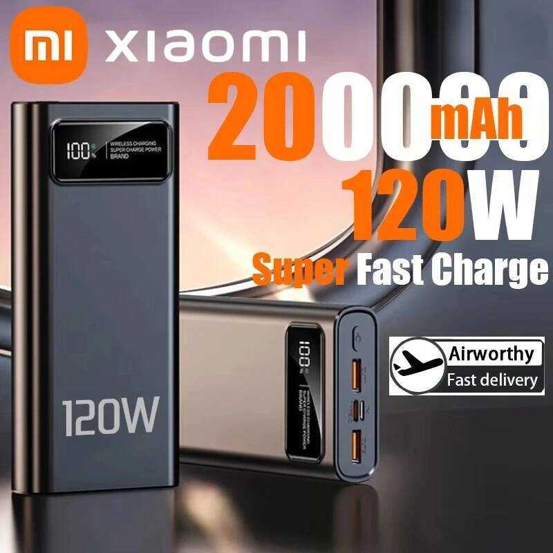 4 Xiaomi 2 Mijia 120W Power Bank 200000Mah Ultra Large Capacity ...