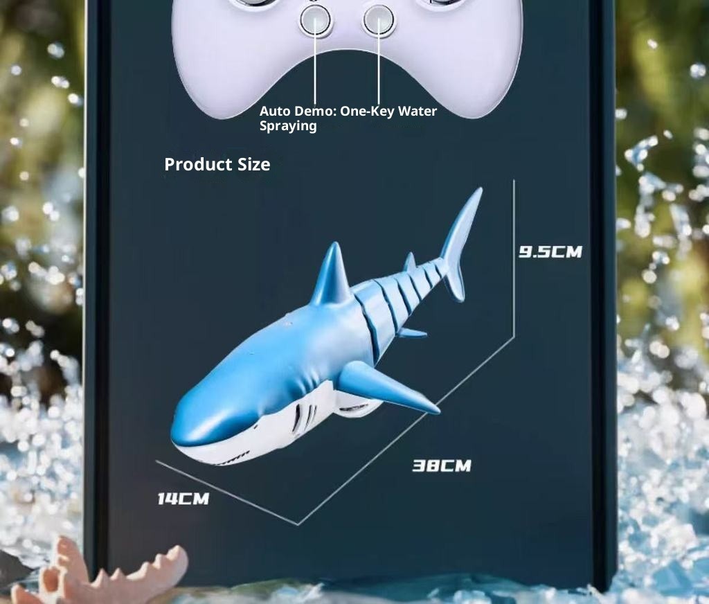 Remote Control Shark Charging Movable Can Be Launched Simulation ...