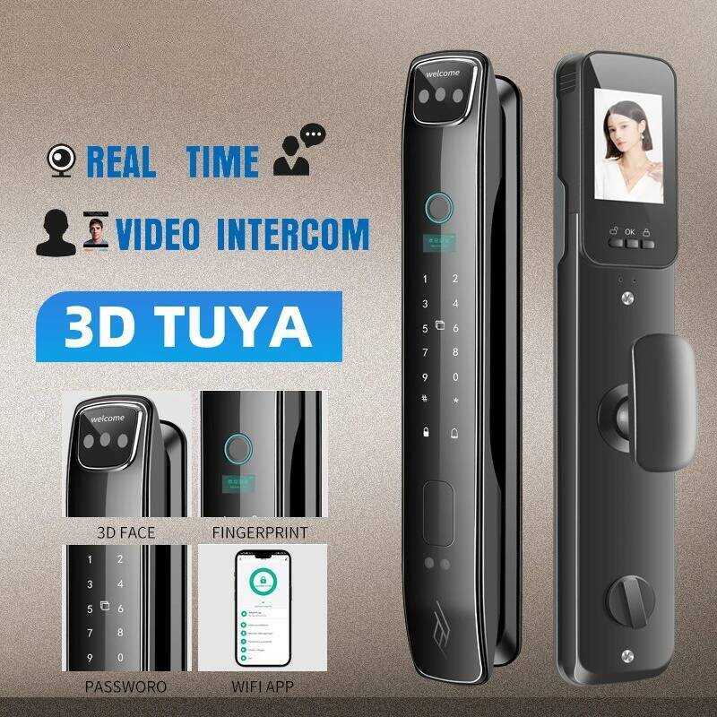 Facial 73 Recognition Fingerprint Lock Home Anti-Theft Door Visual Pas ...