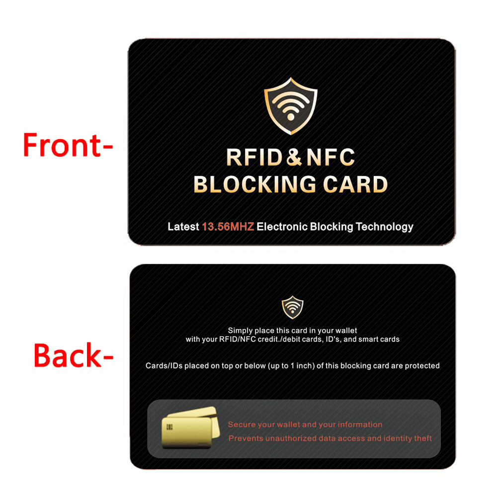 RFID Blocking Card, One Card Protects Entire Wallet Purse, NFC ...