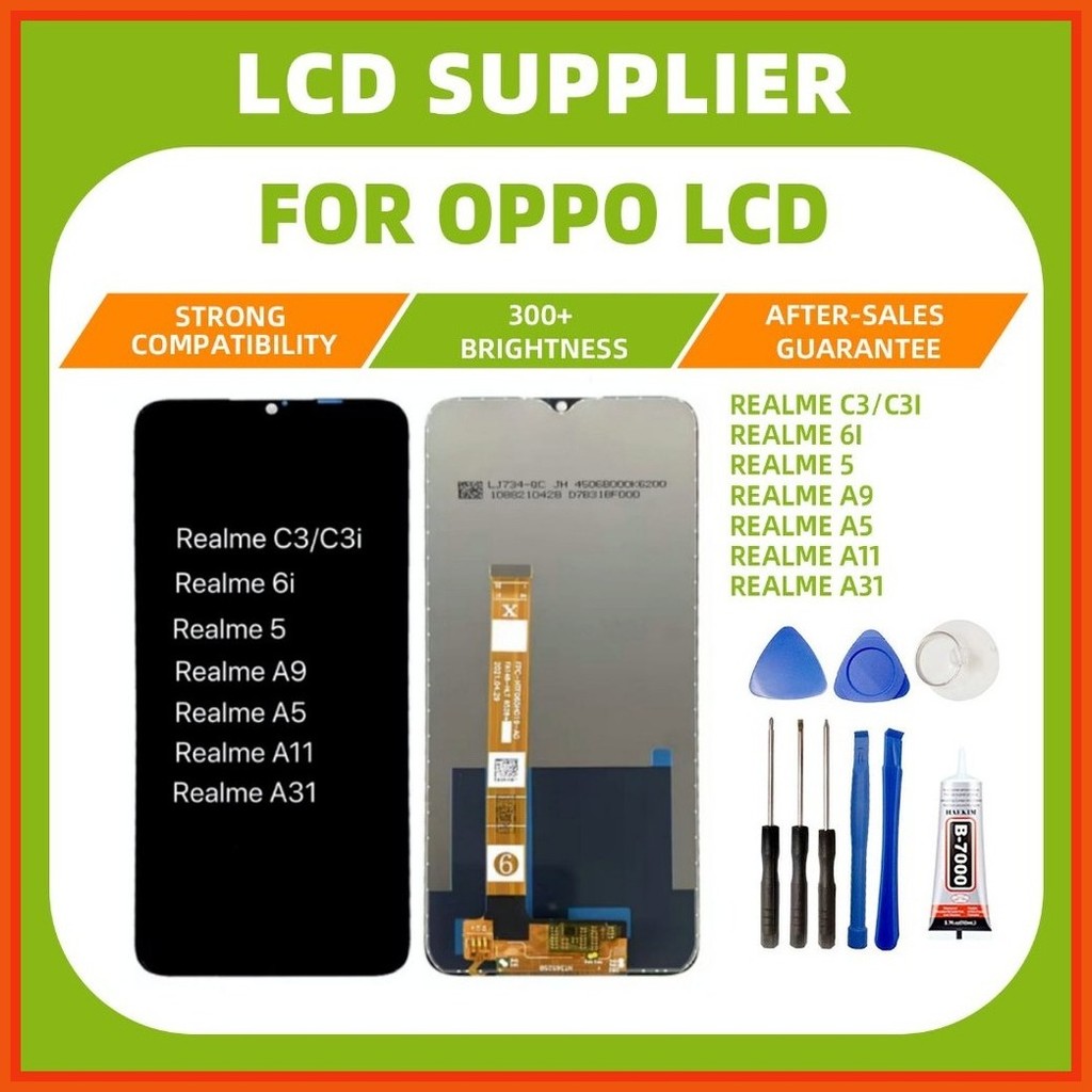 PH Brand New For OPPO Realme C3 Lcd Compatible 6i/5/5i/A9 2020/A5/2020 ...