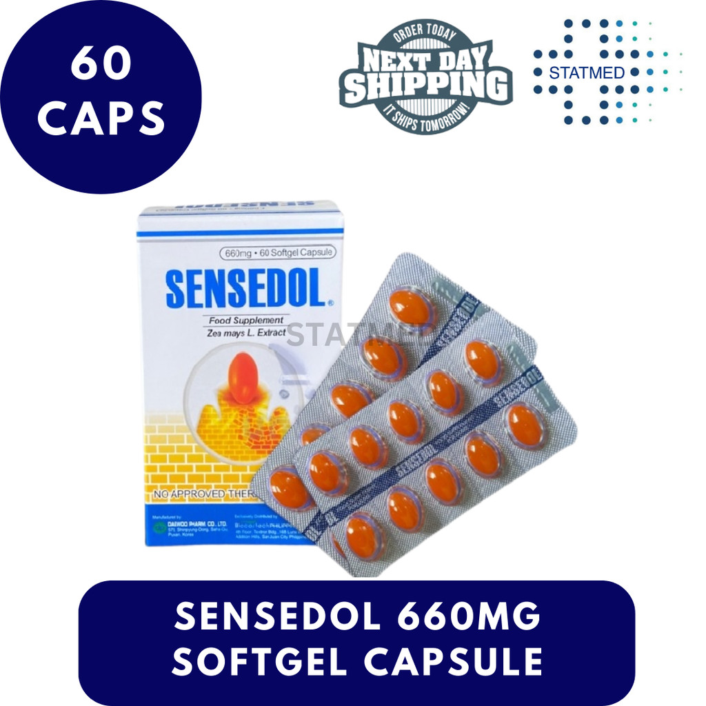 Sensedol 660mg Softgel Capsule l 10 & 60 Caps | Shopee Philippines