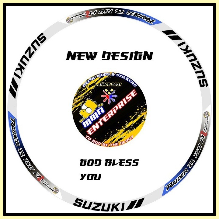 SUZUKI RAIDER R150 FI HYPER UNDERBONE MAG DECAL STICKER LIMITED EDITION ...