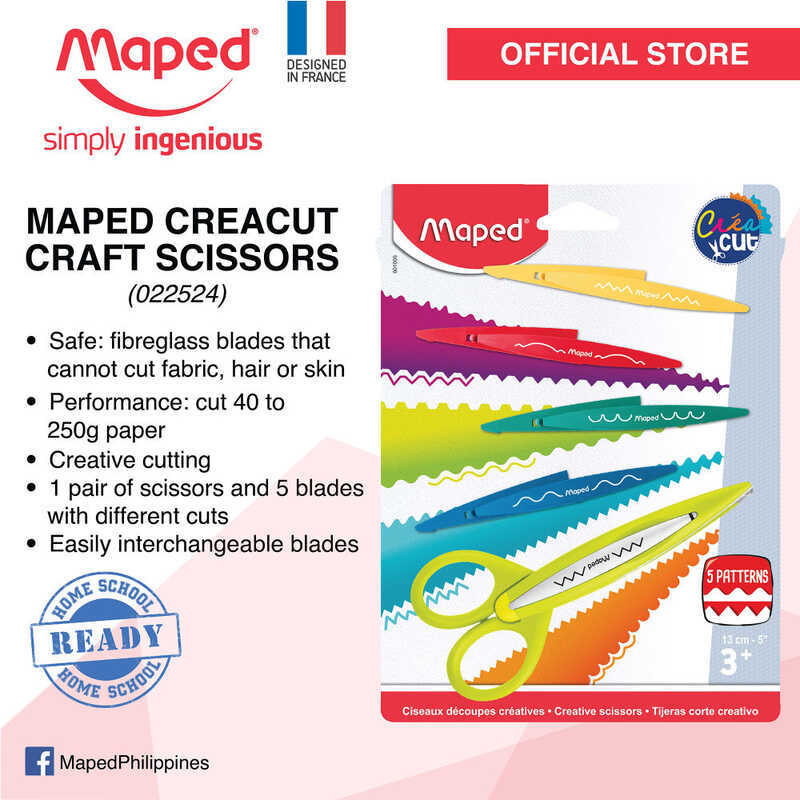 MAPED Creacut Craft Scissors Gunting Fiber Glass Can't Fabric, Hair Or ...
