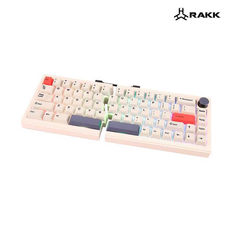 RAKK DUHA / 68 Keys Split VIA Top Mount CIDOO Switches PBT Dyesub ...
