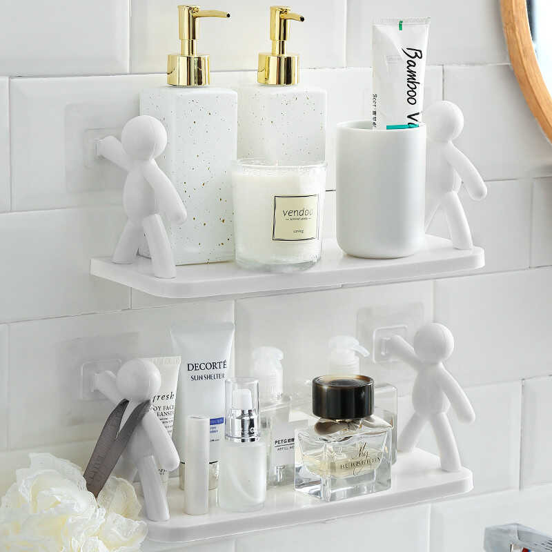 Japanese Style Minimalist Bathroom Wall-Mounted Human-Shaped Guardrail ...