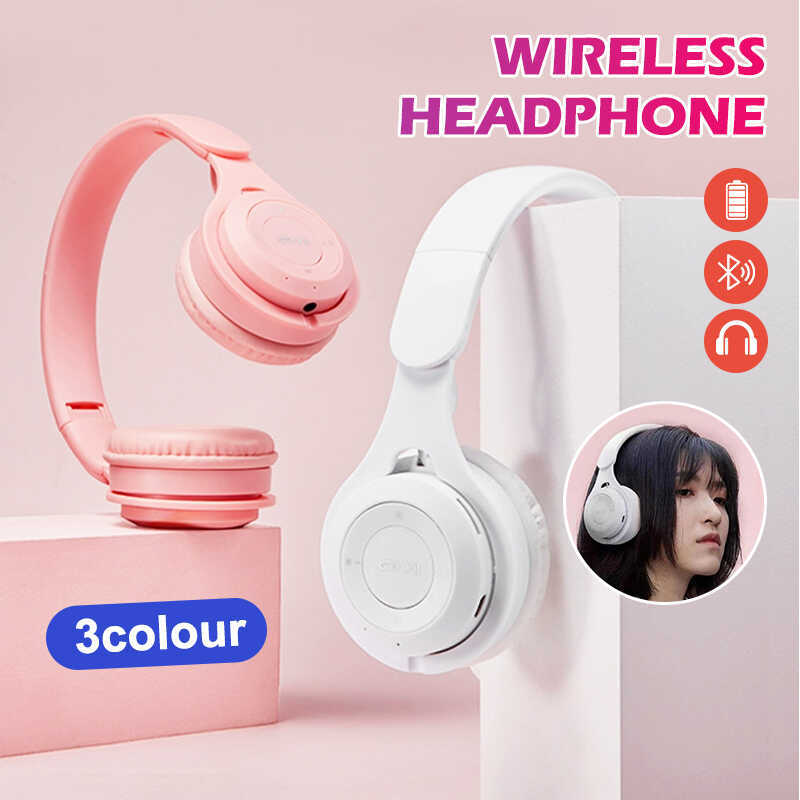 Y08 Wireless Bluetooth Headphones Macaron Colors Headset Microphone ...