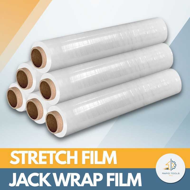 Stretch Film Jack Wrap Shrink (20 Micron) Heavy Duty Industrial Grade ...