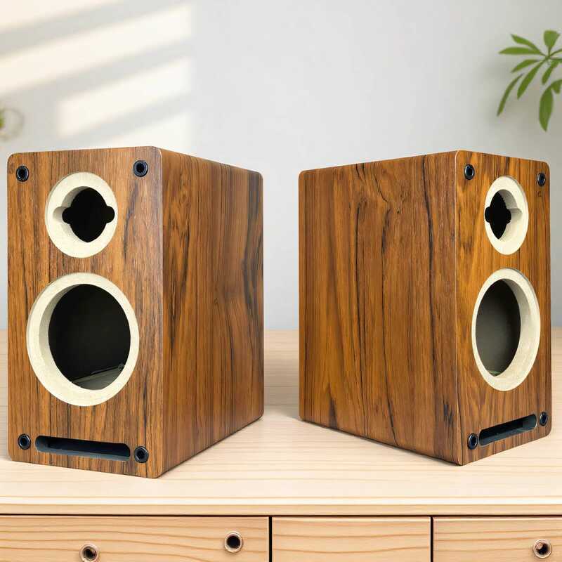 6.5inch Box Wooden Maze Bookshelf Audio Car DIY Two-Way Empty Speaker ...