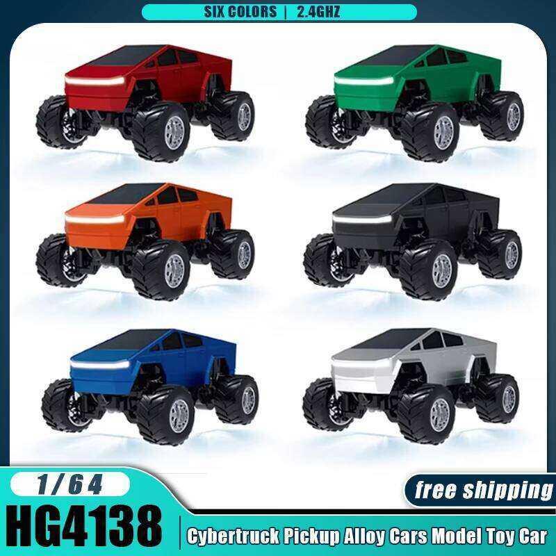 Rc Mini 1:64 Cybertruck Pickup Alloy Cars Toy Remote Control Car Off ...