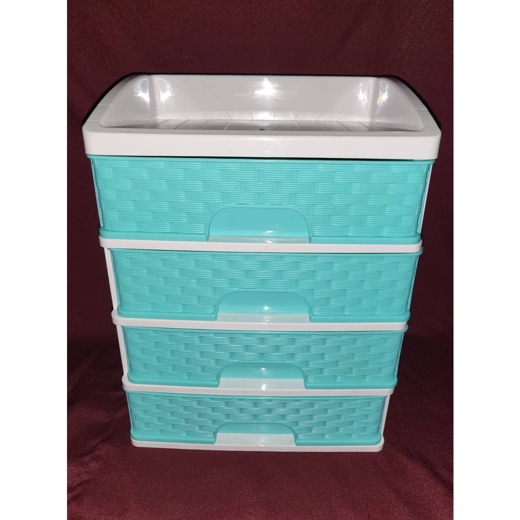 rattan elegant 4 Layer office cabinet / drawer / school supplies ...