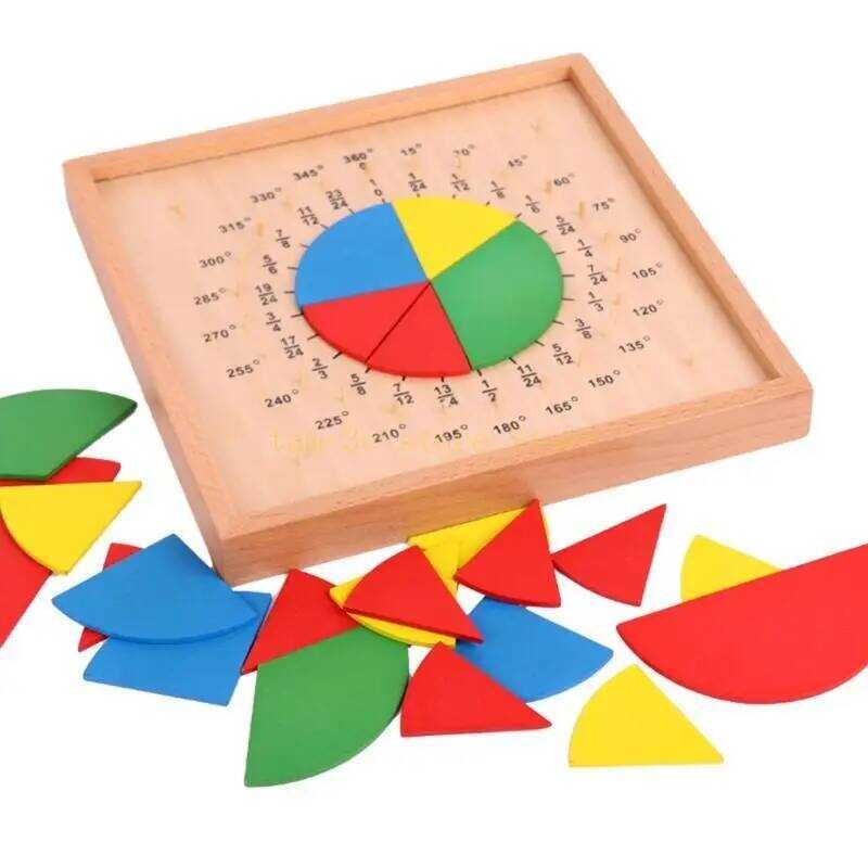 W Fractions Montessori Toy Fraction Circles For Children Early Eduion ...