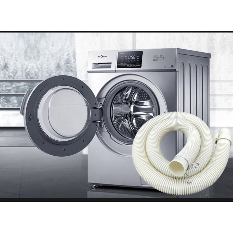 2M Universal Washing Machine Drain Hose – Flexible Dishwasher Outlet ...