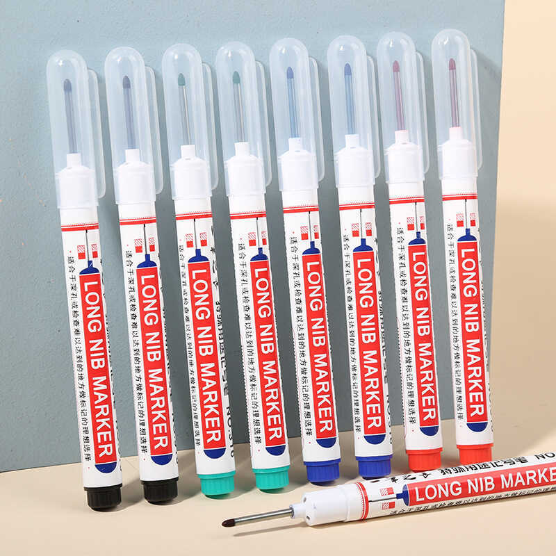 Long Tip Capless 72 Hours Non-Drying Carpenter Deep Mouth Marking ...