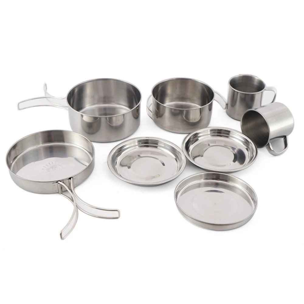 8-piece set of outdoor cookware and kitchen utensils | Shopee Philippines
