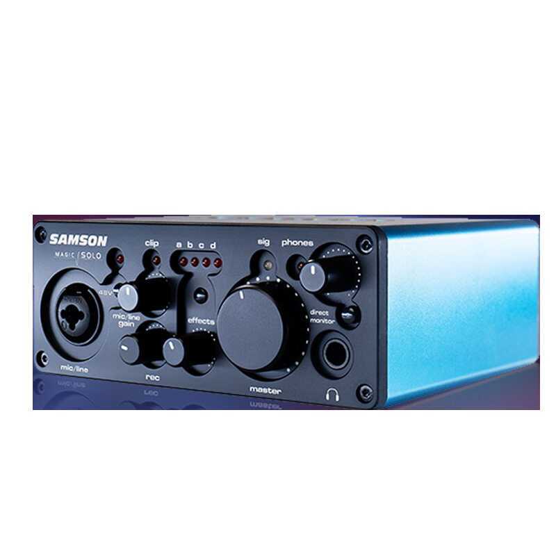 SAMSON Maic Solo Multifunctional Sound Card Intellient Noise Reduction For Hih Fidelity | Shopee ...