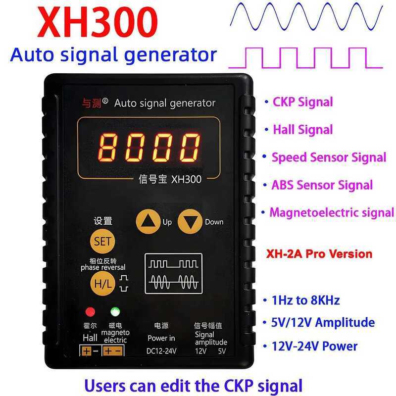 NEW Xh300 Auto Car ABS P Hall Vehicle Speed Sensor Signal Simulator 1Hz ...