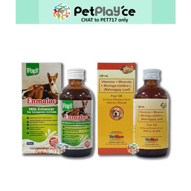 Enmalac Milk Enhancer / Papi OB Syrup Pre Post Pregnant Lactating Dog ...