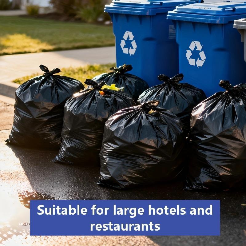 100PCS Drawstring Garbage Bag Thickened Plastic Trash Bag Disposable ...