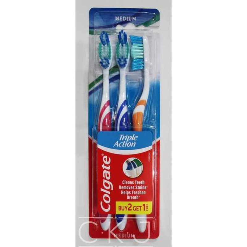 Colgate Triple Action Toothbrush Pc Value Pack (Medium) | Shopee ...