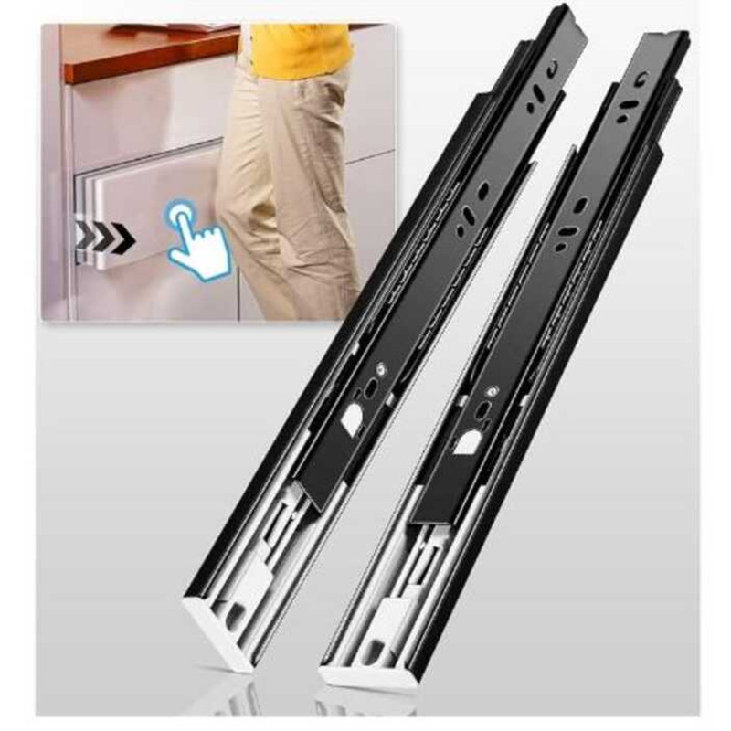 Push To Open Drawer Slides Full Extension Side Mount 8 To 24 Inch Ball ...