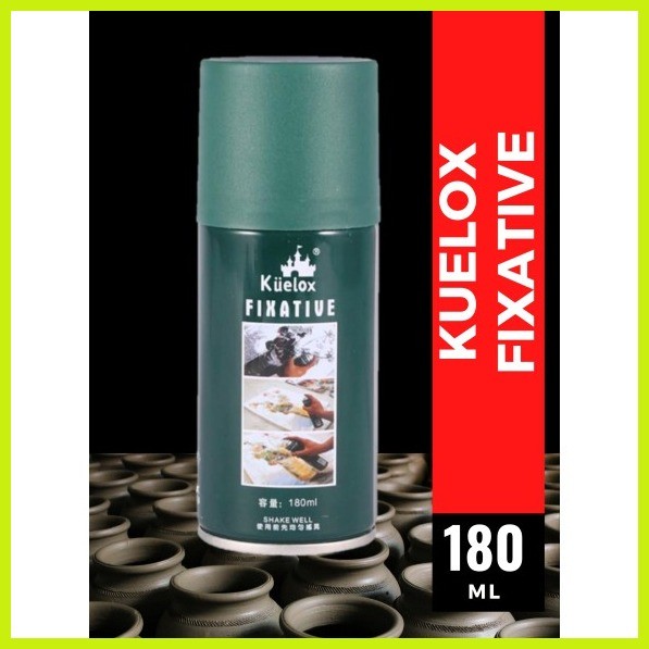 KUELOX FIXATIVE SPRAY 180 mL Colorless Waterproof Adhesive Protect ...
