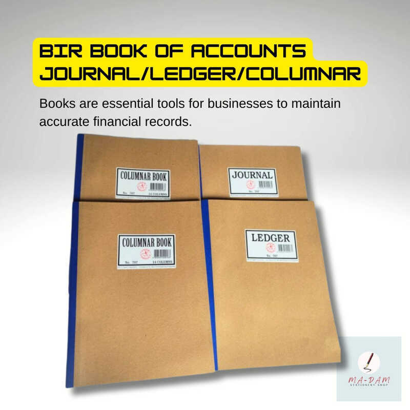 BIR Transaction General Ledger, Journal & Columnar Book – Accounting ...