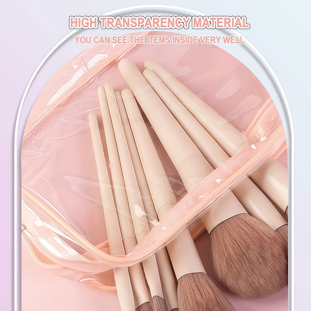 IB Clear PVC Cosmetic Bag Travel Toiletry Organizer Transparent Makeup ...