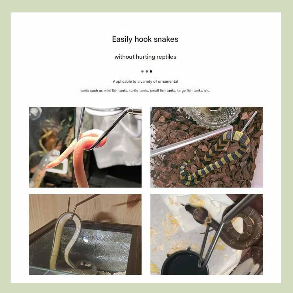 Portable Snake Hook Collapsible Stainless Steel Reptile Retractable ...