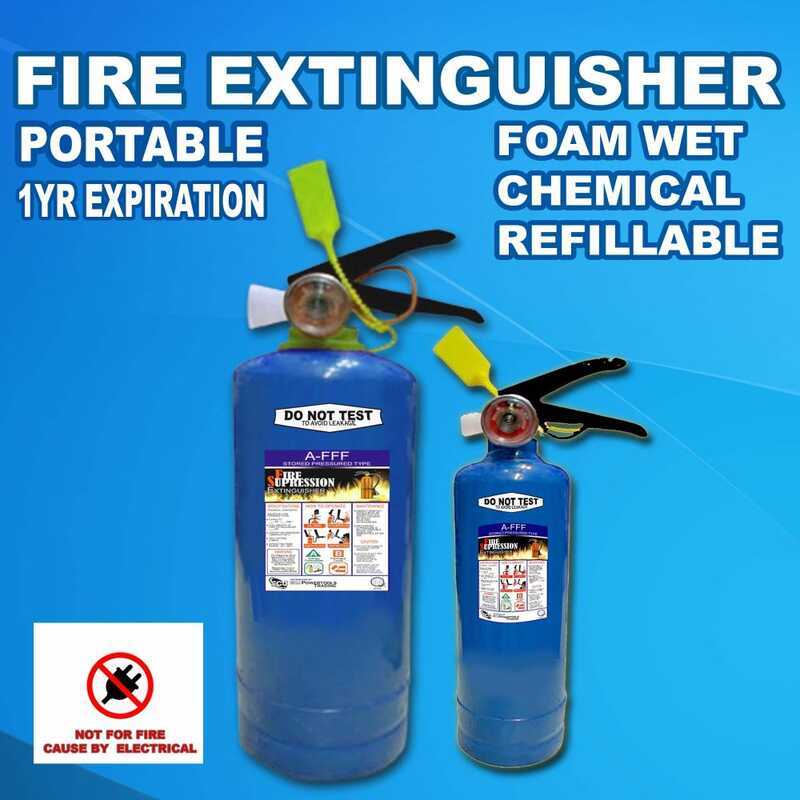 1 LB - 3 LBS | Fire Extinguisher BLUE A-Fff Wet Chemical E97 | Shopee ...