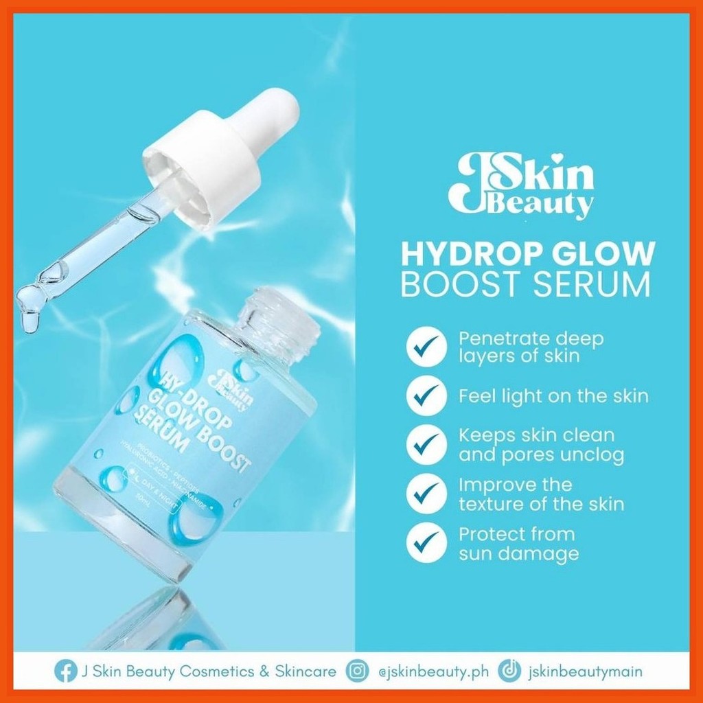 J SKIN BEAUTY Hydrop Glow Boost Serum Hydra Shield UV Essence Hydra ...