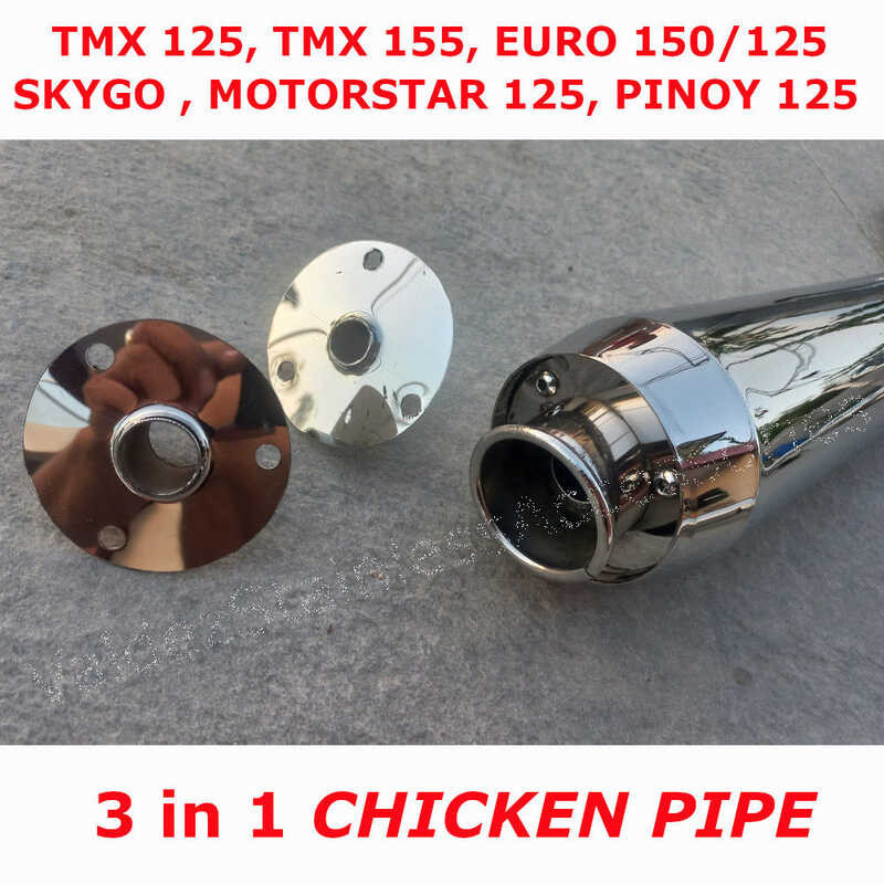 Chicken Pipe 3 In 1 , Stainless TMX 125, MOTORSTAR 125, EURO 125/150 ...