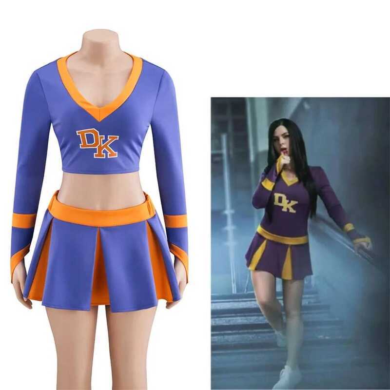 Jennifer Check Cosplay Costume DK High School Purple Cheerleader ...