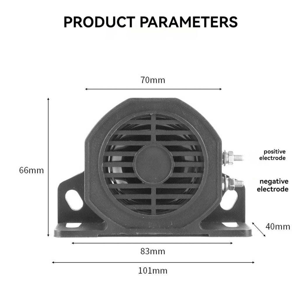 Universal Waterproof 105Db Truck Buzzer Car Horn Reverse 12V-48V ...