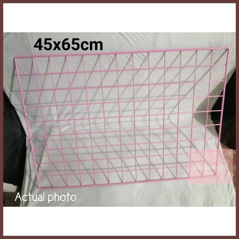 [45x65cm] PINK MESH WIRE WALL GRID PANEL DIY ART DECOR HANGING PHOTO ...