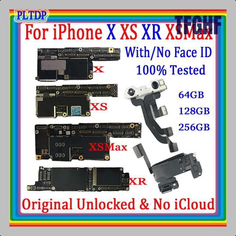 TFGHF 64GB 128GB 256 For iPhone X XR XS Max Motherboard No icloud Logic ...