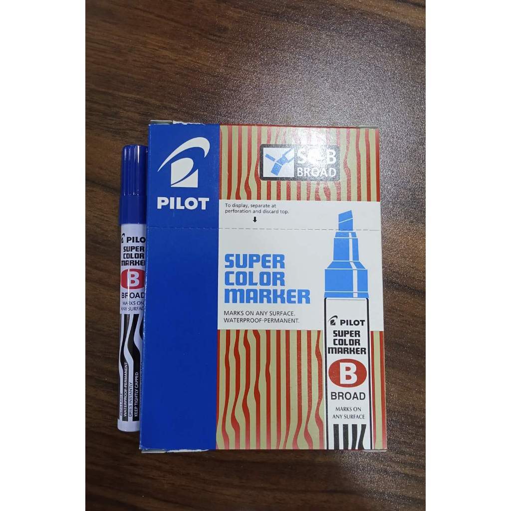 * WHOLESALE ONLY * PILOT BROAD PERMANENT MARKERS - Waterproof (Box of ...