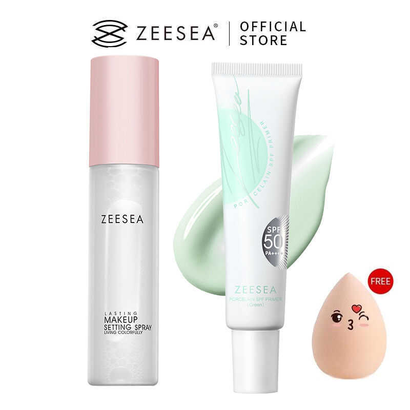 Setting Spray + ZEESEA SPF Oil-Control Long-Lasting Waterproof ...